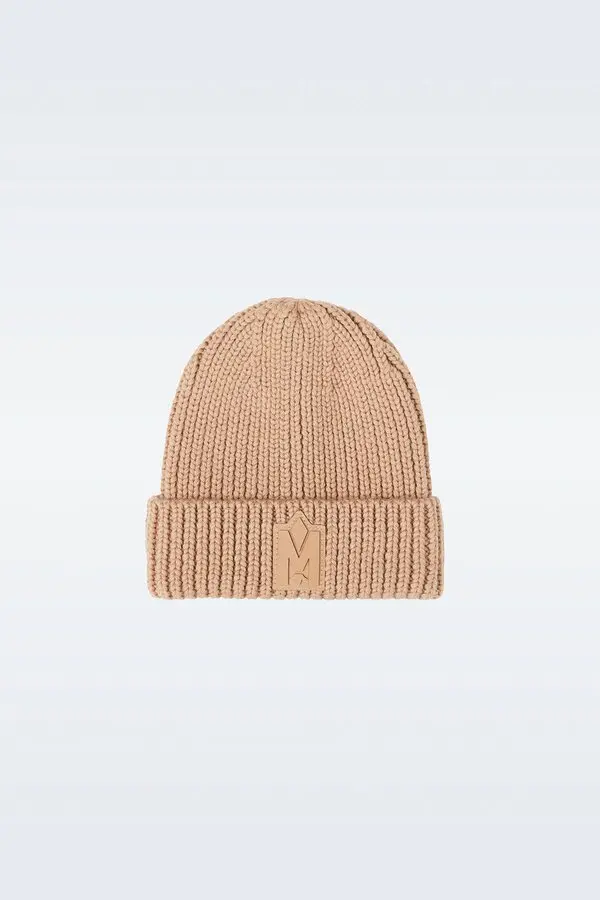Mackage Hand-knit Merino Wool Toque - Light Camel