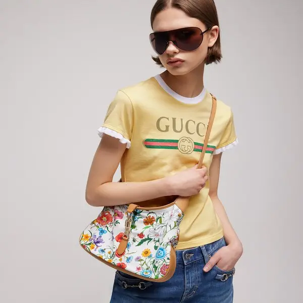Gucci Jackie 1961 Medium Shoulder Bag - White