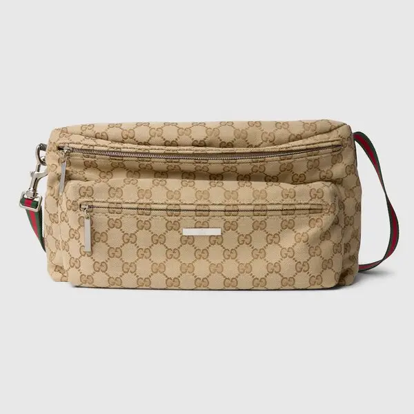 Gucci Gg Canvas Medium Crossbody Bag - Beige