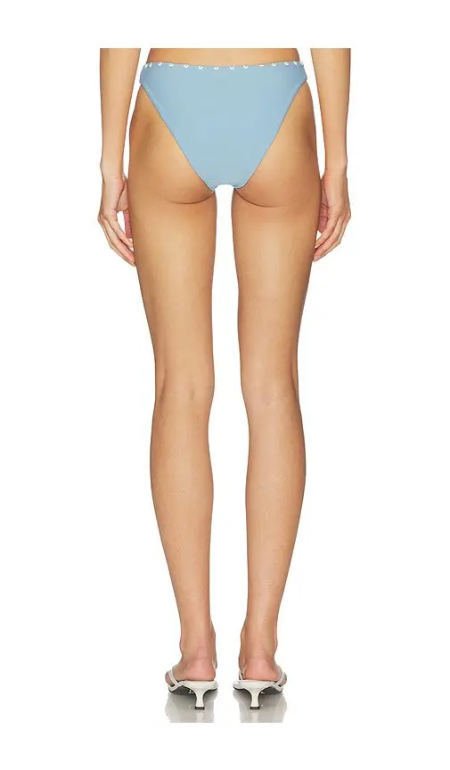 LOVERS AND FRIENDS Brynn Beaded Bikini Bottom - Cool Blue
