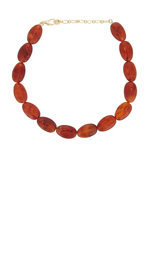 8 Other Reasons Beaded Necklace - Brown