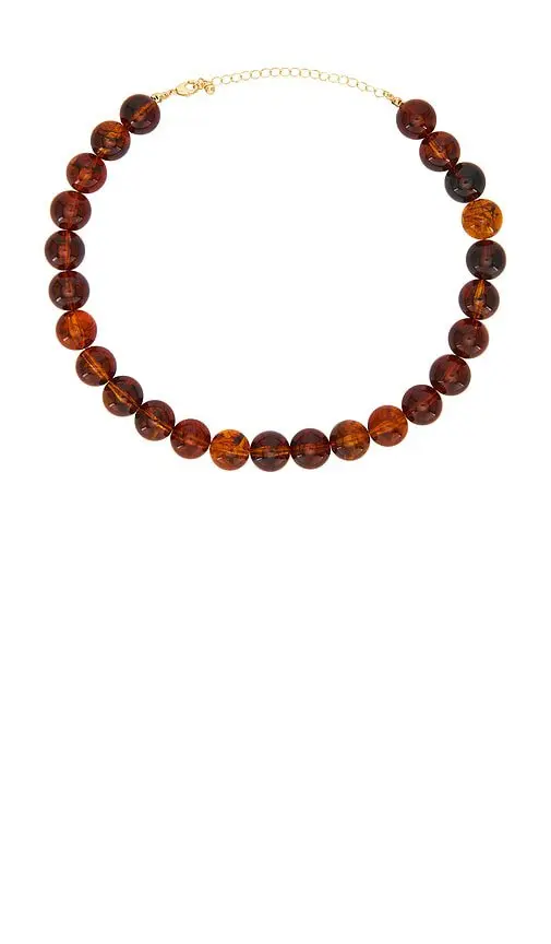 8 Other Reasons Beaded Necklace - Brown