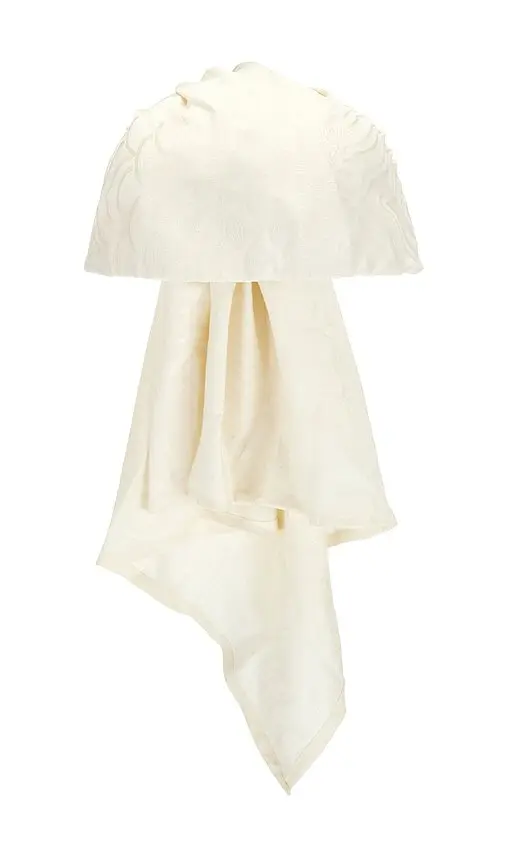 Lele Sadoughi Sophia Eyelet Scarf Cap - Ivory