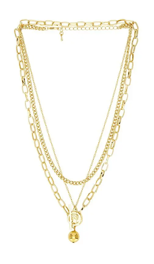 AMBER SCEATS Villosa Layered Necklace - Gold
