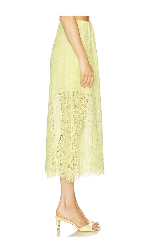 Cami Nyc Effie Lace Midi Skirt