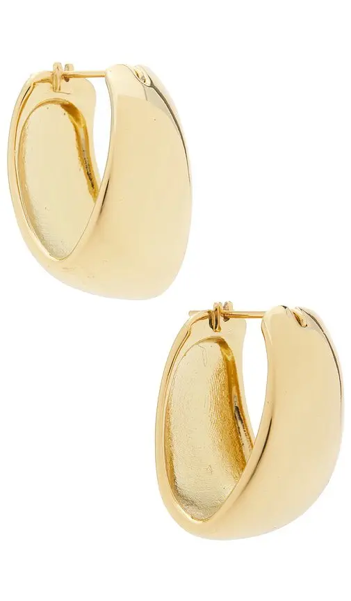 Shashi Couplet Hoop Earrings - Gold