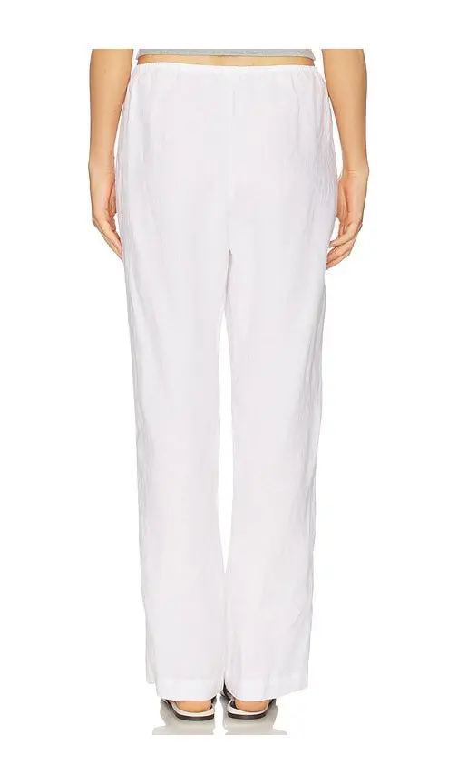Donni. Linen Wide Leg Pants - Powder
