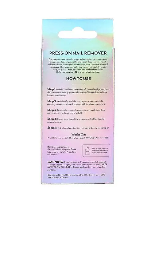 NAIL REFORMATION Press On Nail Remover