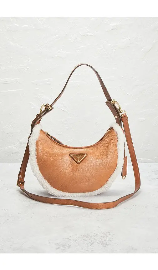 Undefined Prada Shearling Arque Shoulder Bag