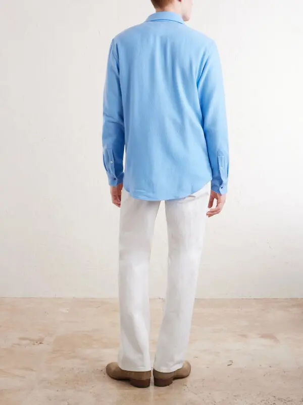 GOD'S TRUE CASHMERE Lagoon Cashmere Shirt - Blue