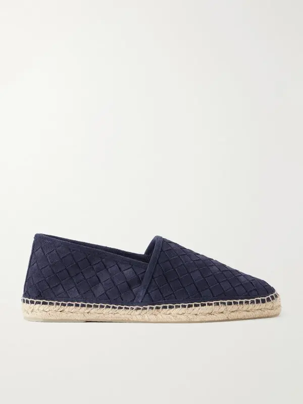 CastaÑer Porto Woven Suede Espadrilles - Blue
