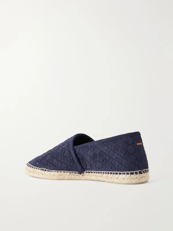 CastaÑer Porto Woven Suede Espadrilles - Blue