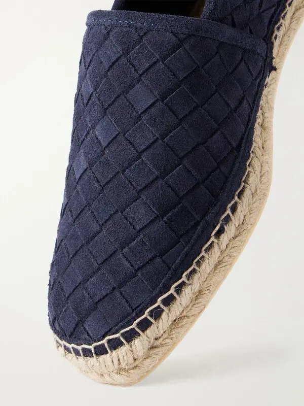 CastaÑer Porto Woven Suede Espadrilles - Blue