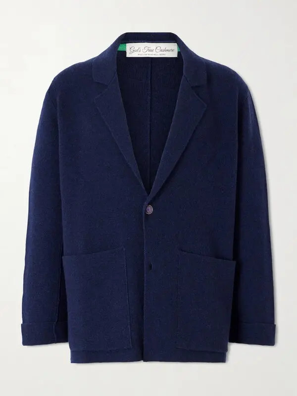 GOD'S TRUE CASHMERE Knitted Blazer With Amethyst Buttons
