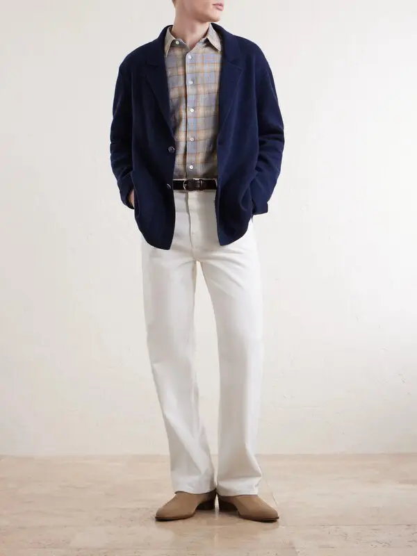 GOD'S TRUE CASHMERE Knitted Blazer With Amethyst Buttons