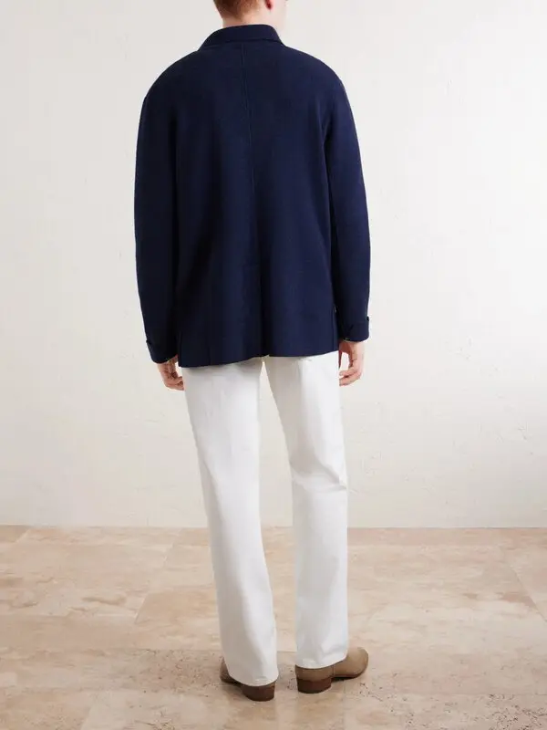 GOD'S TRUE CASHMERE Knitted Blazer With Amethyst Buttons