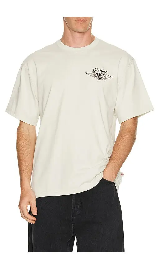 Dickies X Harley Davidson Short Sleeve Tee In Cream - Bone