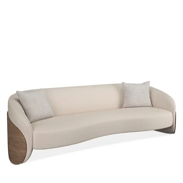 CARACOLE Fleur Wood Back Sofa