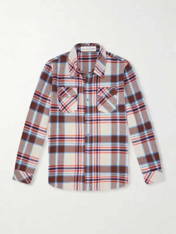 GOD'S TRUE CASHMERE Checked Cashmere Shirt