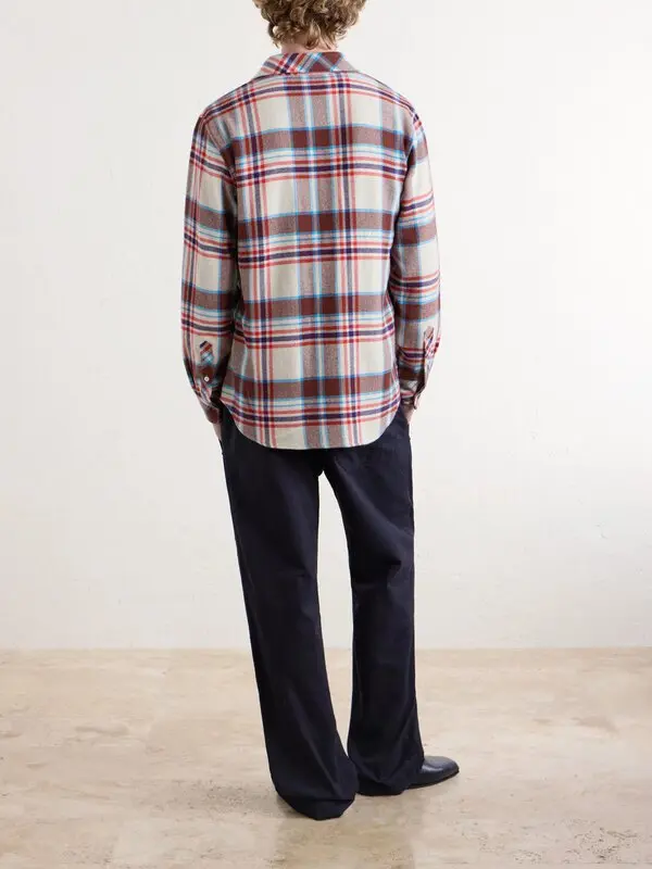 GOD'S TRUE CASHMERE Checked Cashmere Shirt