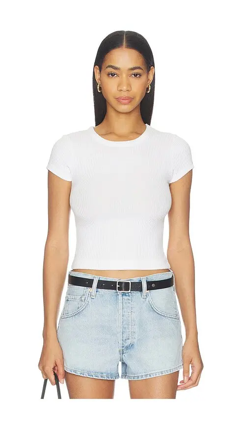Citizens Of Humanity Nello Ribbed Tee - White