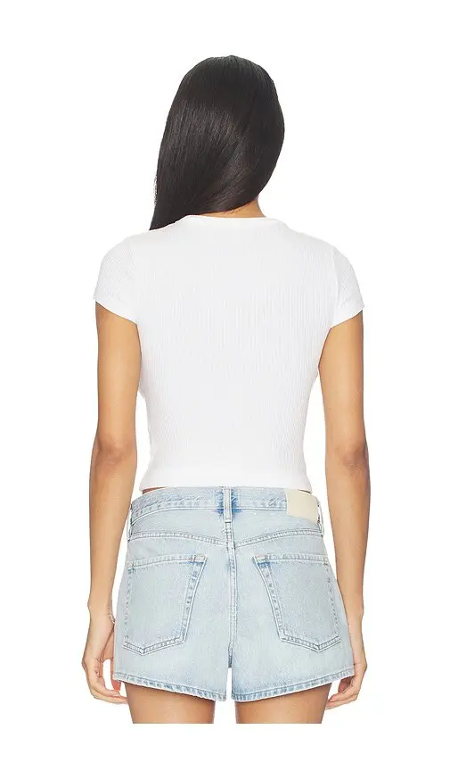 Citizens Of Humanity Nello Ribbed Tee - White
