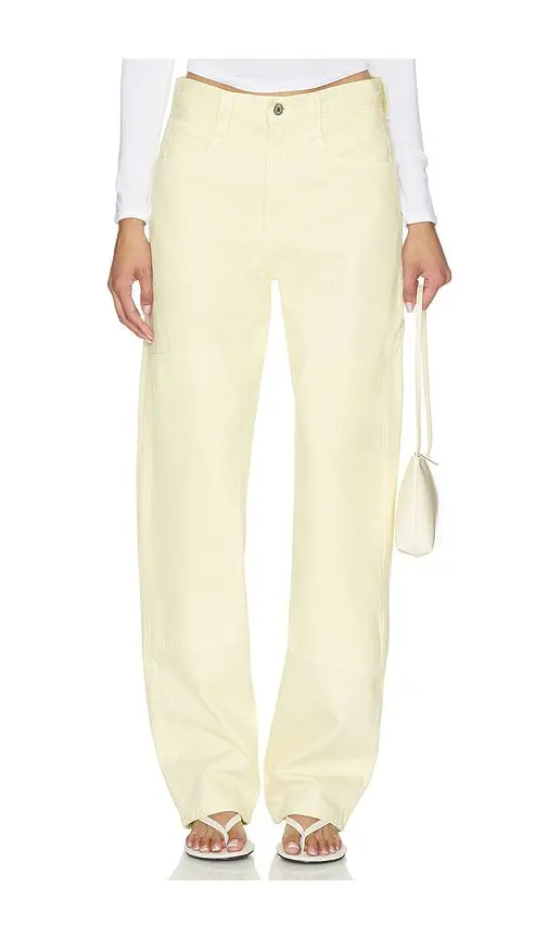 AGOLDE Laria Pierced Jeans - Lemon Zest