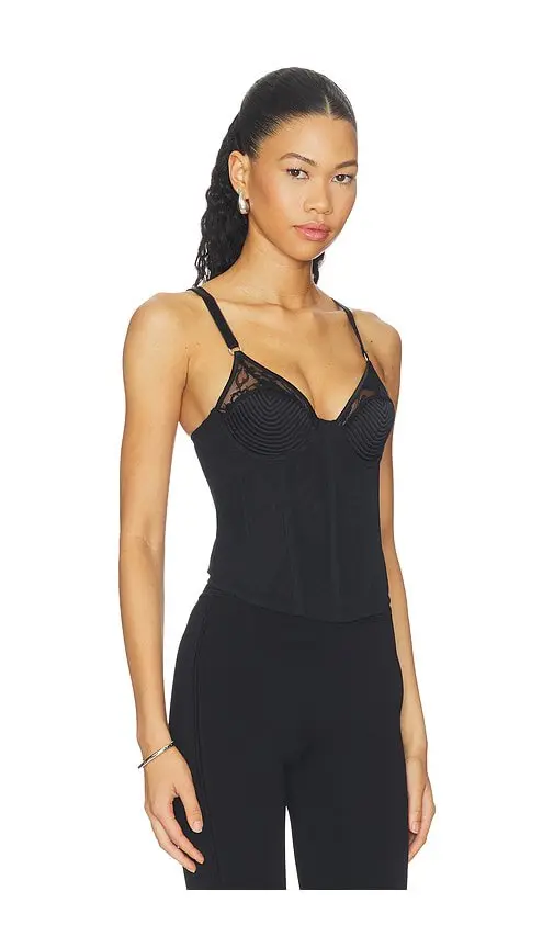 FLEUR DU MAL Topstitch Bebe Bra Bustier Top