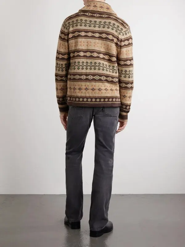 Ralph Lauren Shawl Collar Jacquard Cardigan