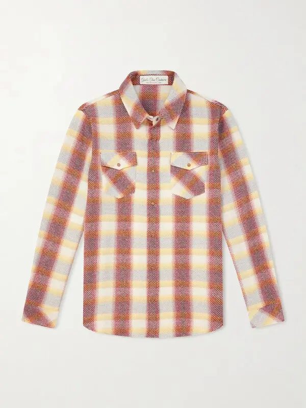 GOD'S TRUE CASHMERE Checked Cashmere Shirt