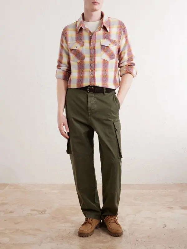 GOD'S TRUE CASHMERE Checked Cashmere Shirt