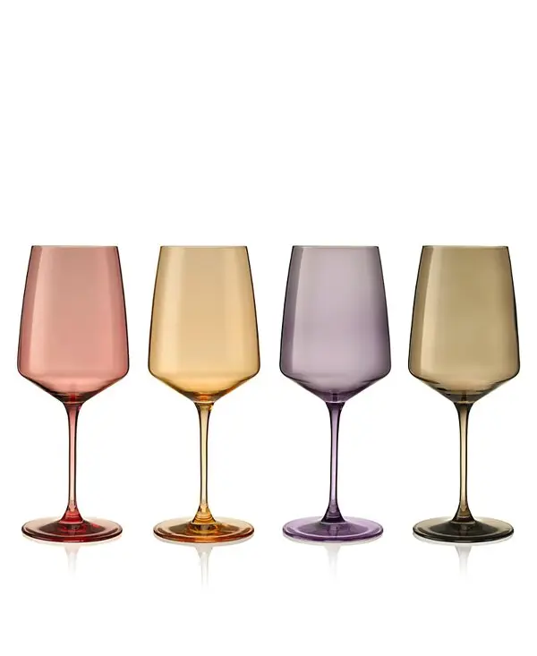 VISKI Reserve Nouveau Crystal Wine Glasses, Set Of 4 - Daybreak