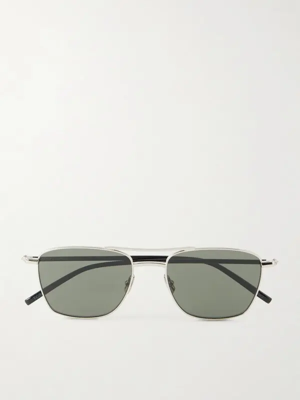 Saint Laurent Aviator-style Sunglasses - Silver