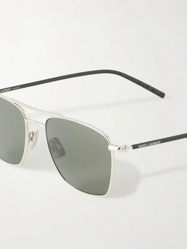 Saint Laurent Aviator-style Sunglasses - Silver