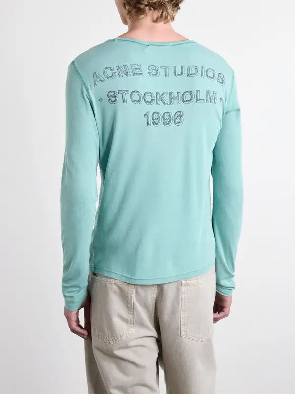 Acne Studios Einso Ribbed Jersey T-shirt - Green