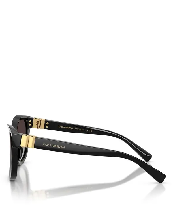 Dolce & Gabbana 54mm Round Frame Sunglasses - Black