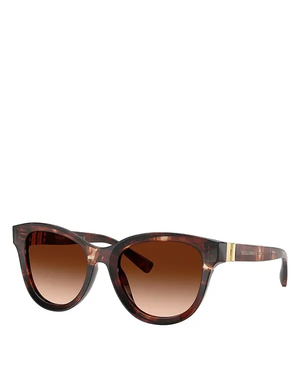 Dolce & Gabbana Round Sunglasses, 54mm - Brown Gradiant