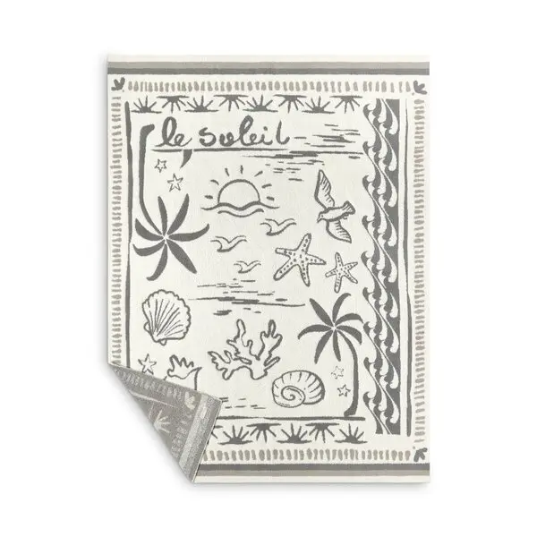 Barefoot Dreams Cozychic Le Soleil Printed Throw Blanket