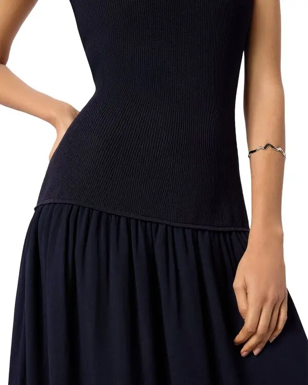 Whistles Knitted Bubble Hem Dress