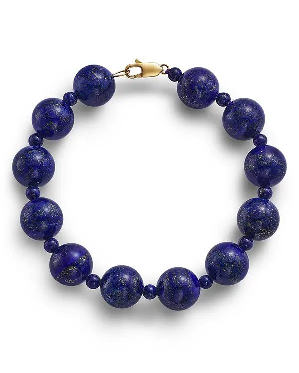 Bloomingdale'S Lapis Lazuli Bracelet In 14k Yellow - Gold