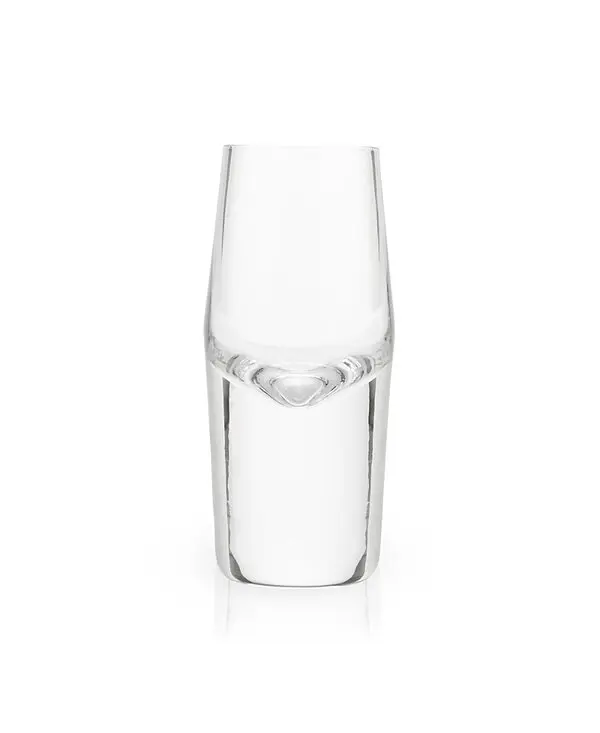 VISKI Raye Crystal Heavy Base Shot Glasses, Set Of 2 - Clear