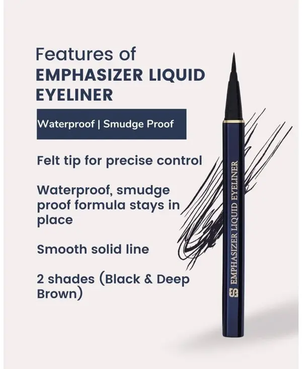 SIIA COSMETICS Emphasizer Liquid Eyeliner - El Black