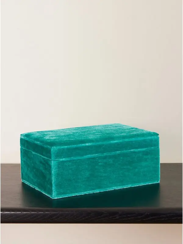 Sophie Bille Brahe Velvet Jewelry Box - Green