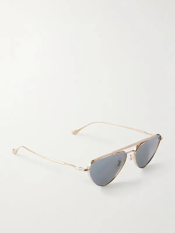Oliver Spencer Jil Sander Aviator-style Sunglasses - Gold
