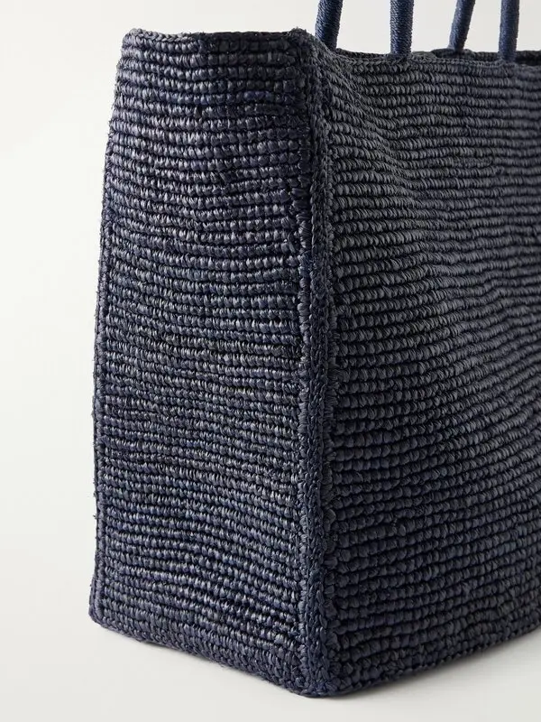 LIÉ STUDIO The Charlotte Raffia Tote - Blue