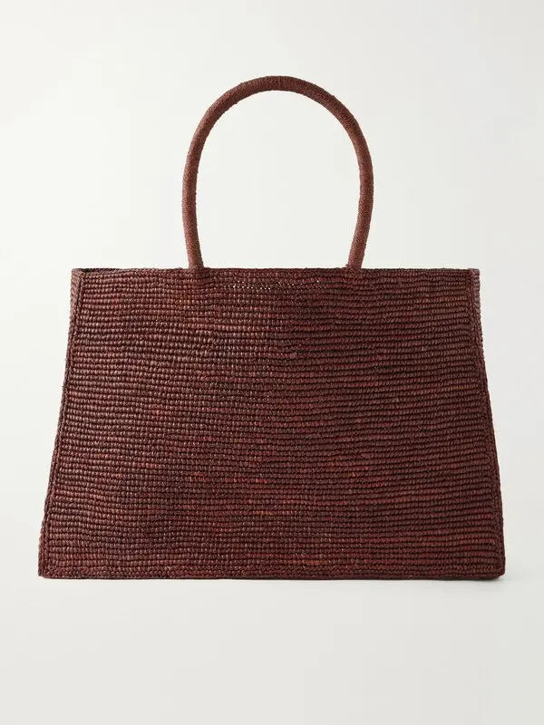 LIÉ STUDIO The Charlotte Raffia Tote Bag - Brown