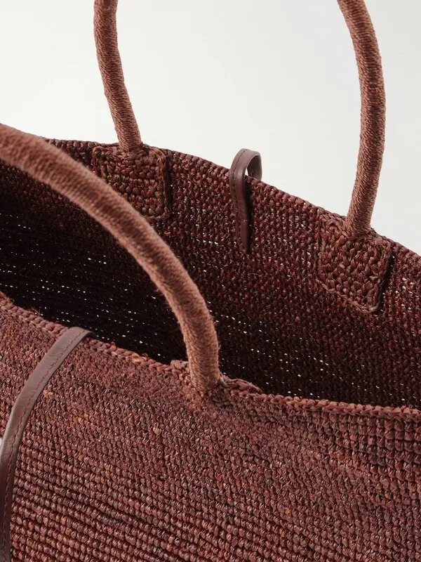 LIÉ STUDIO The Charlotte Raffia Tote Bag - Brown