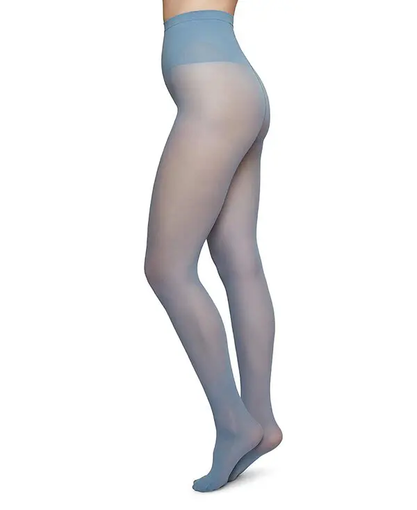 Swedish Stockings Svea 30 Denier Tights - Dusty Blue