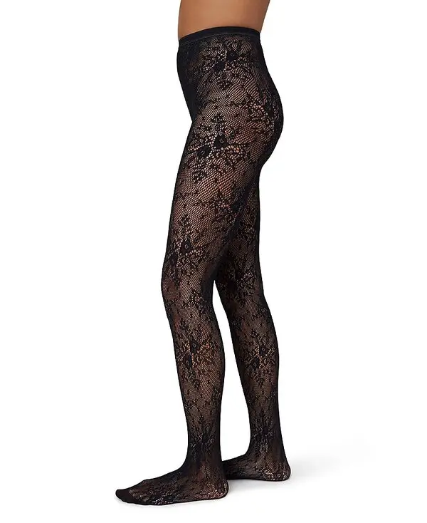Swedish Stockings Lace Tights - Black