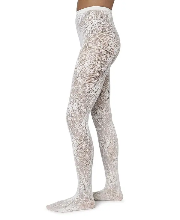 Swedish Stockings Lace Tights - Ivory